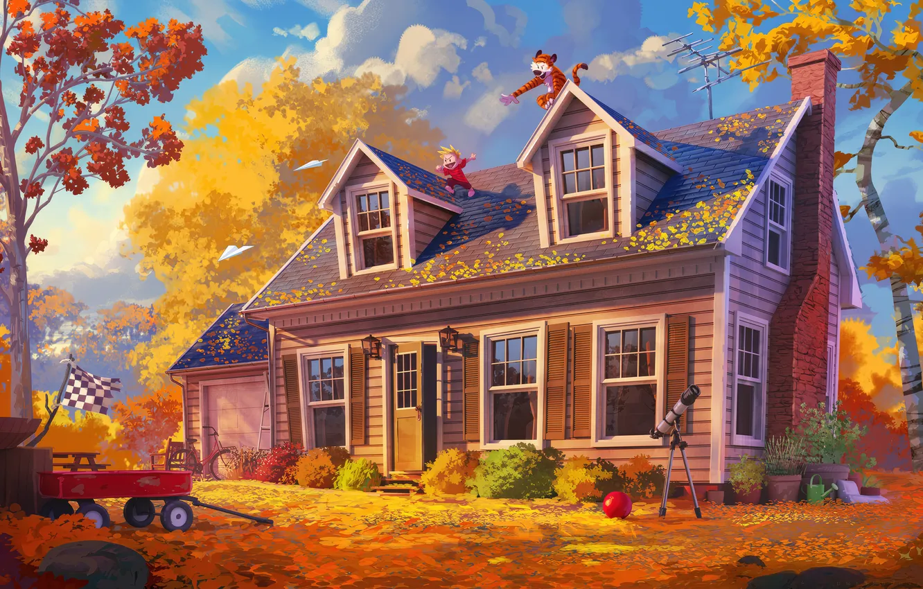 Wallpaper garden, digital art, environment, Concept Art, Animation ...