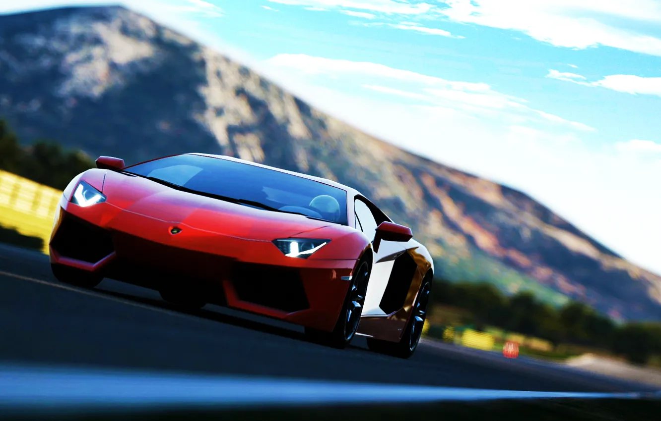 Wallpaper red, Lamborghini Aventador, soprt car for mobile and desktop ...