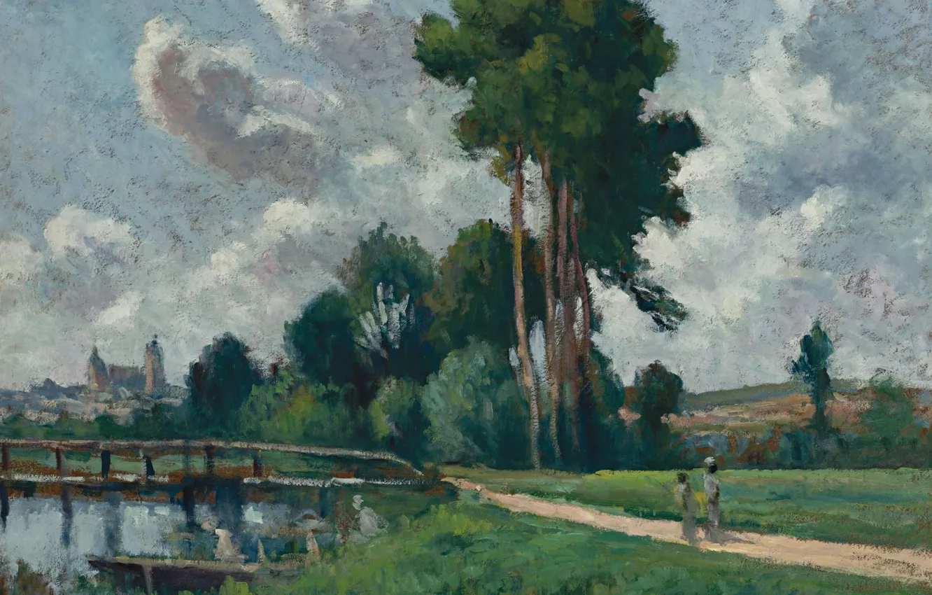Wallpaper picture, 1900, Maximilien Luce, Maximilien Luce, Auxerre ...