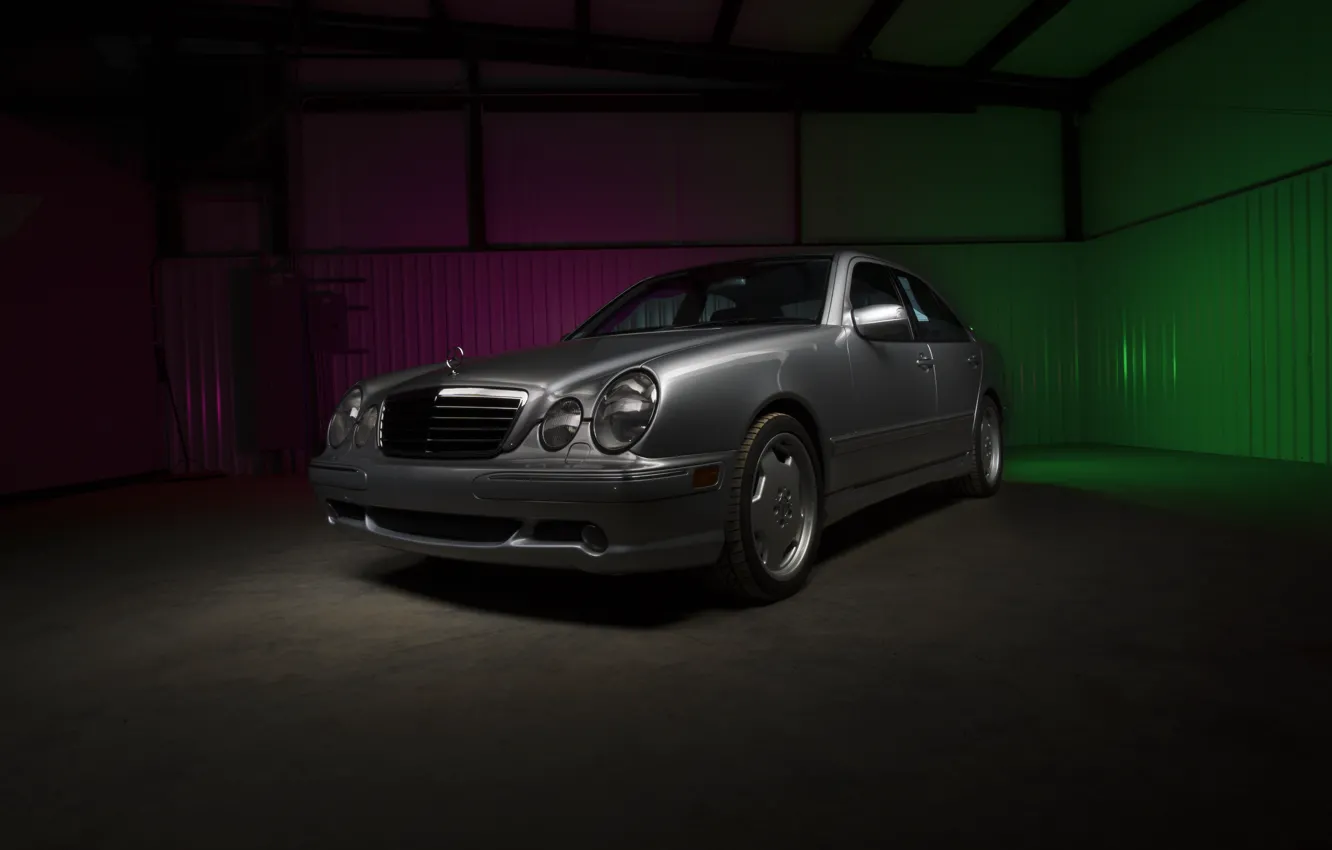 Wallpaper Mercedes, Classic, AMG, Sedan, Silver, W210, E55 images for ...