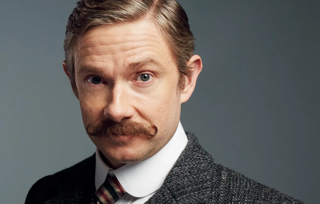 Wallpaper mustache, Martin Freeman, Sherlock, Sherlock BBC, Sherlock Holmes, John Watson, Ugly ...