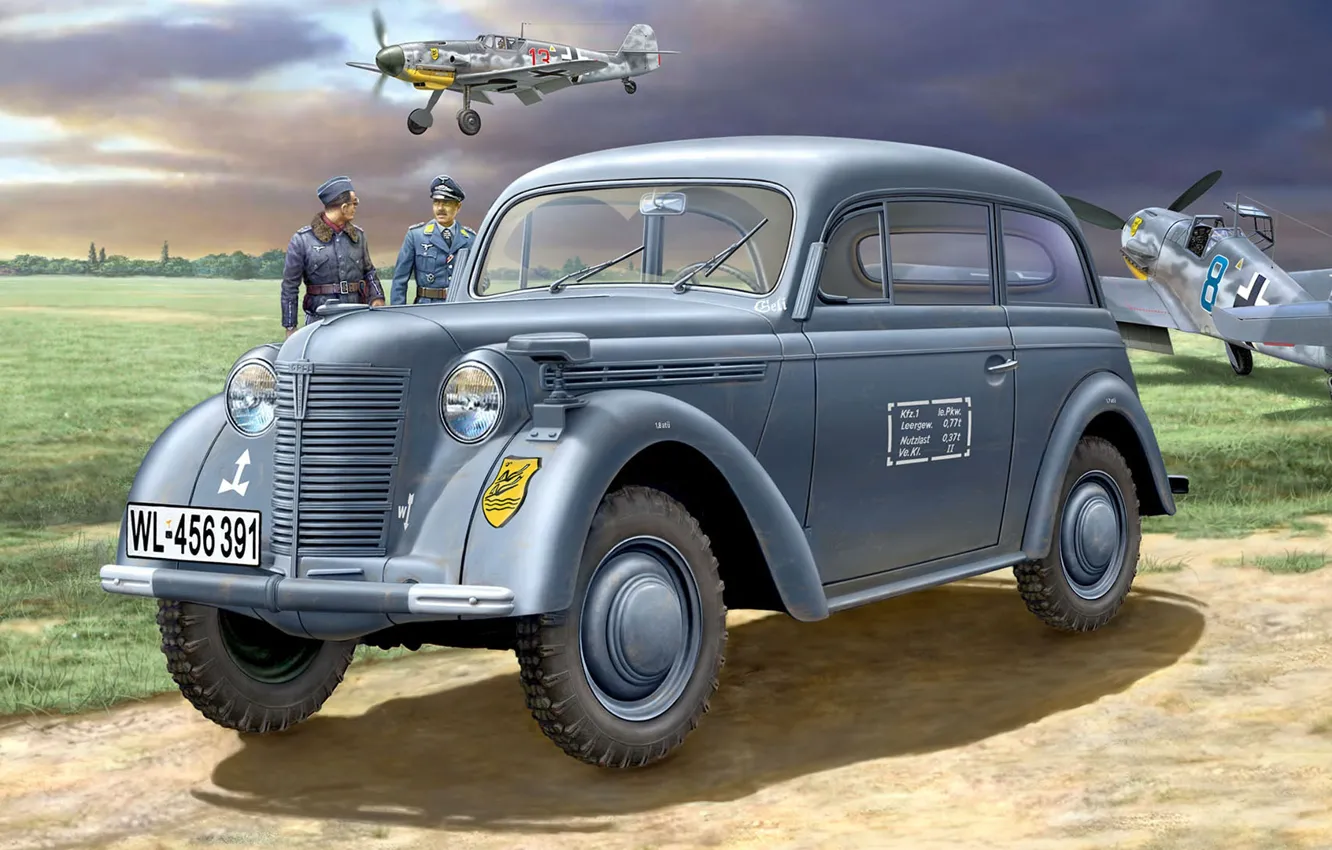 Wallpaper Opel, Kadett, The two-door Gabrielian, the West German middle ...