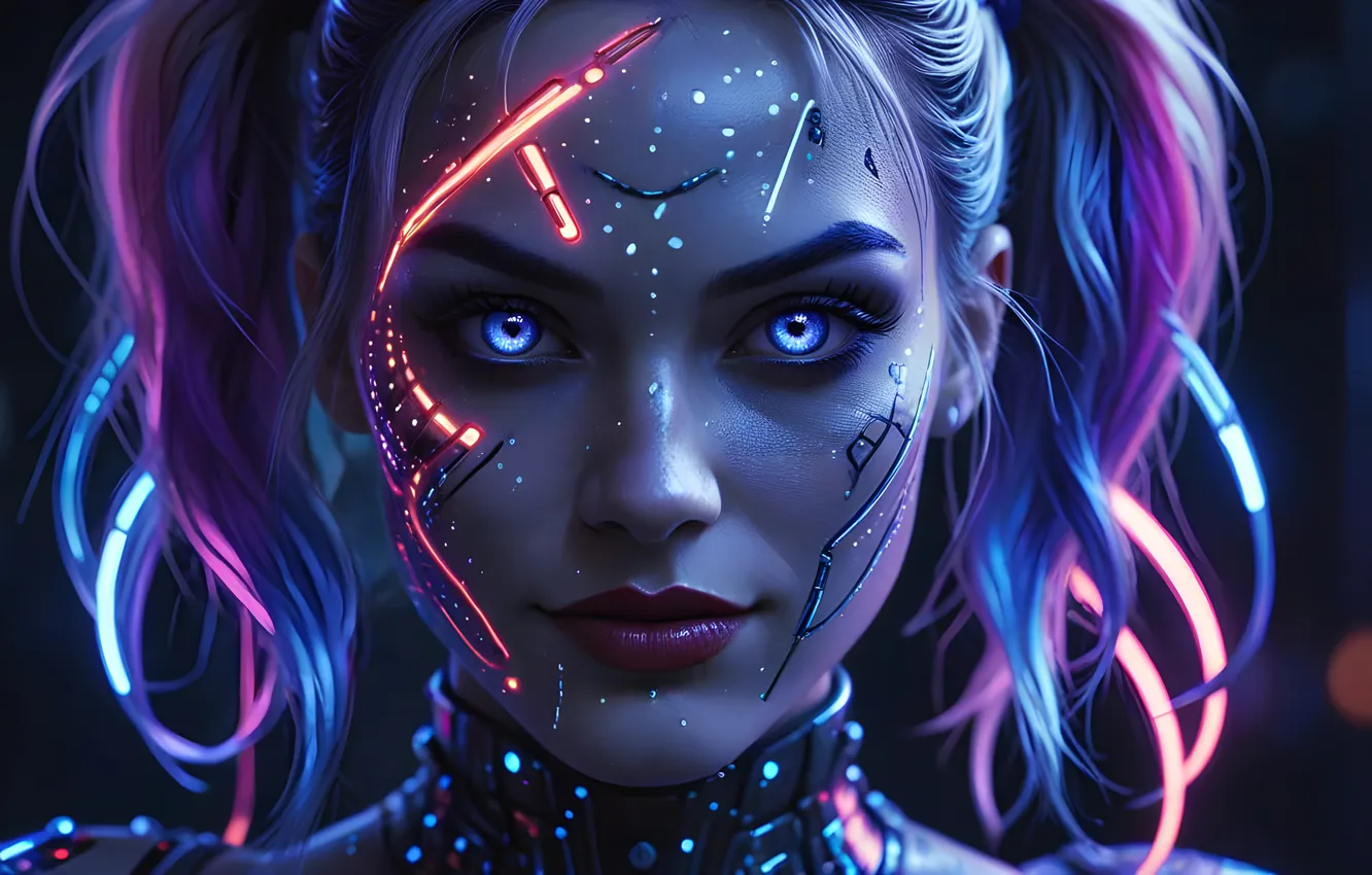 Wallpaper girl, beautiful, beauty, Harley Quinn, AI Art, anime ai for ...