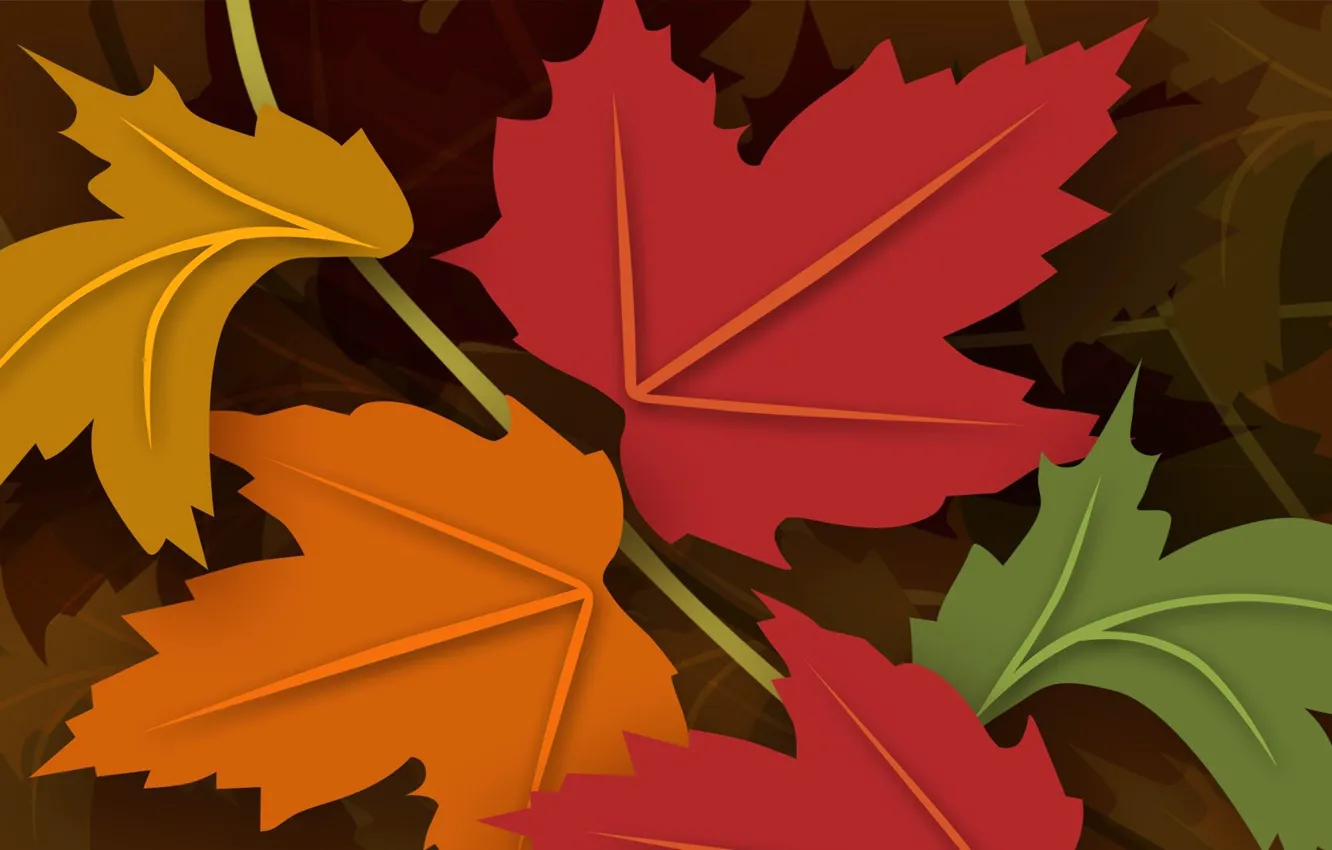 Wallpaper autumn, leaves, color, maple for mobile and desktop, section рендеринг, resolution ...