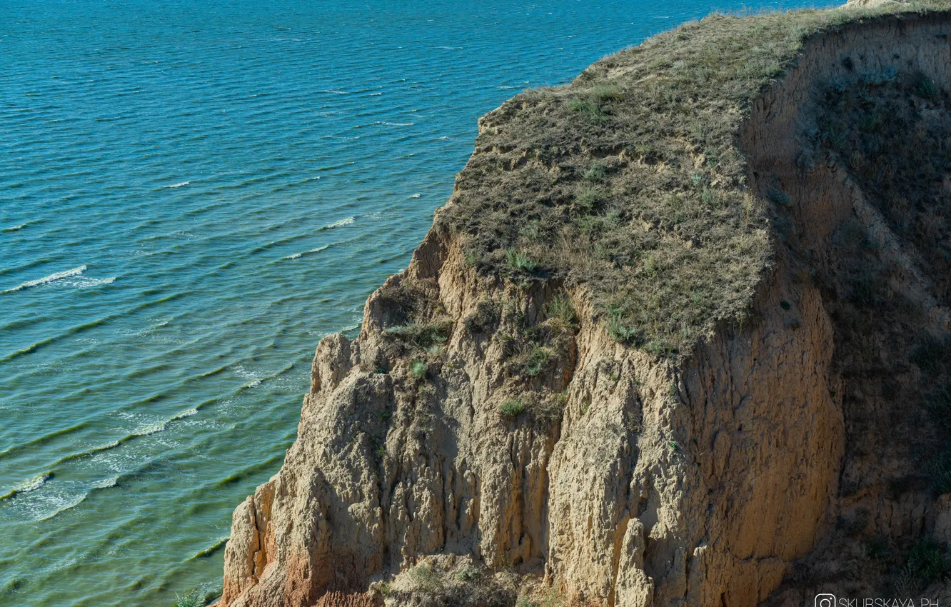 Wallpaper Sea, Mountains, Grass, Kherson for mobile and desktop ...