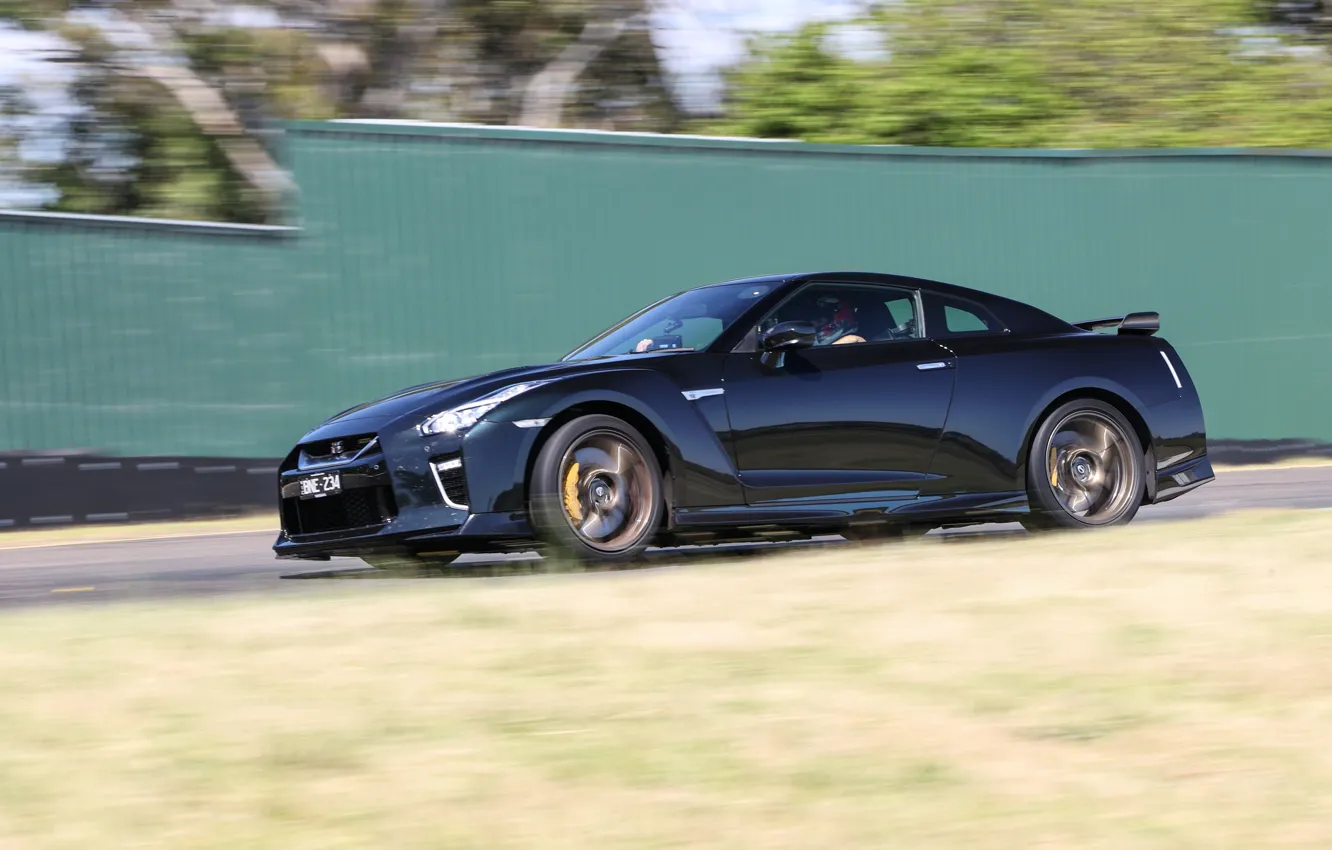 Wallpaper Nissan, GT-R, drive, motion, Nissan GT-R T-spec images for ...