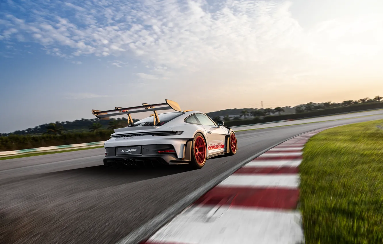 Wallpaper 911, Porsche, rear view, Porsche 911 GT3 RS Weissach Package ...