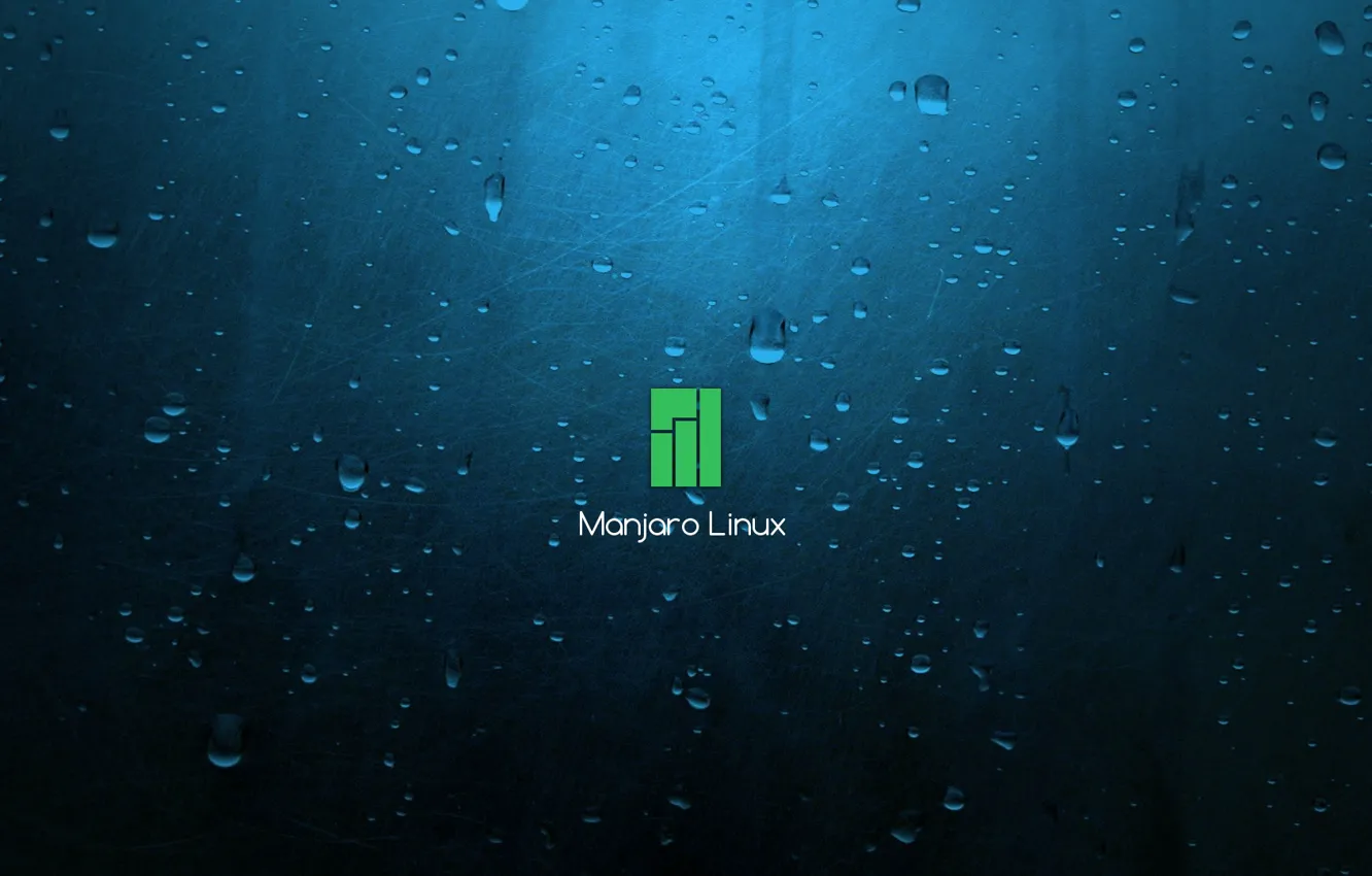 Wallpaper Blue background, Linux, blue background, Manjaro Linux ...