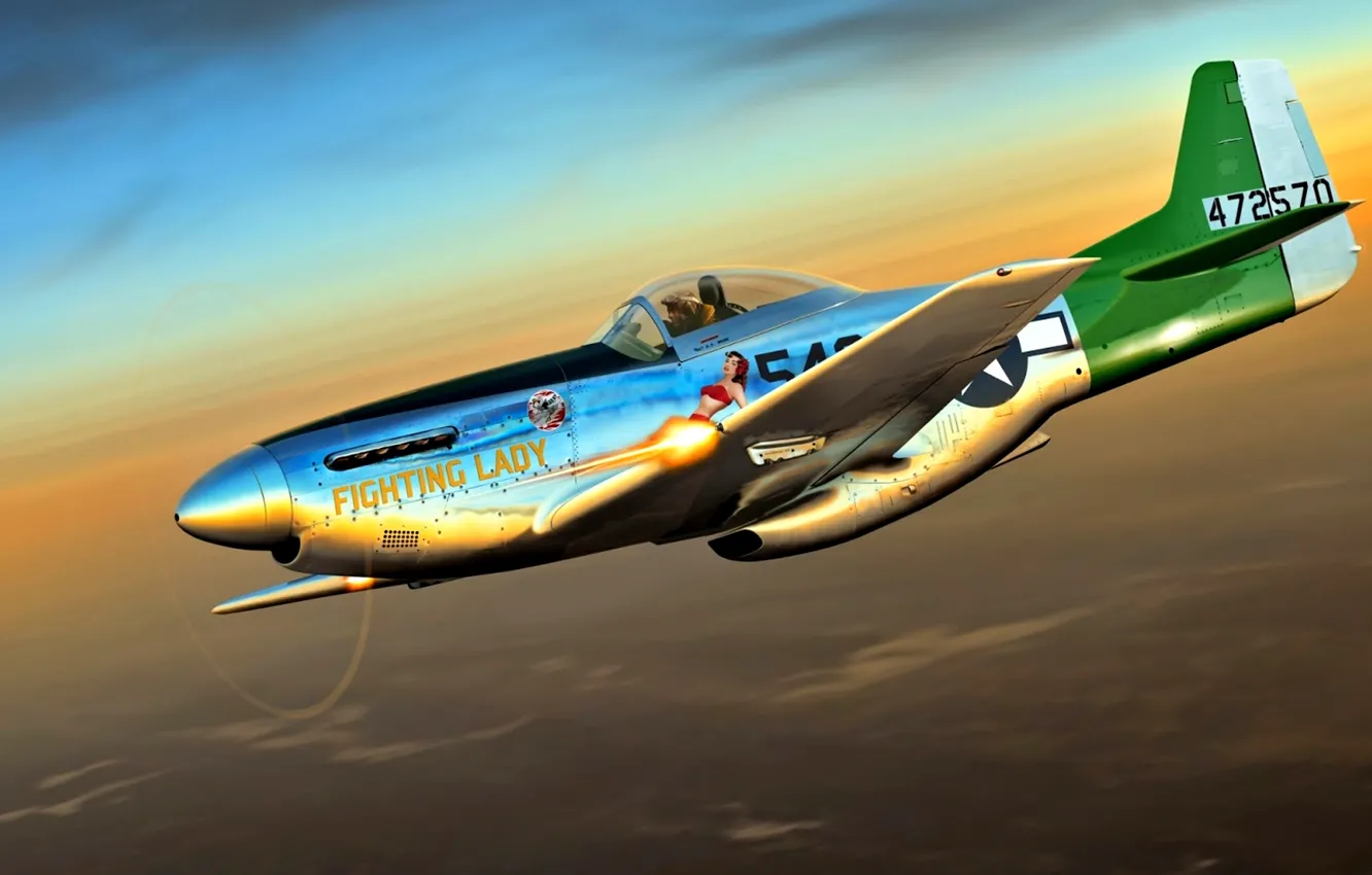 Wallpaper Mustang, P-51, World War 2, 506th FG, Fighter Aircraft, 475th ...