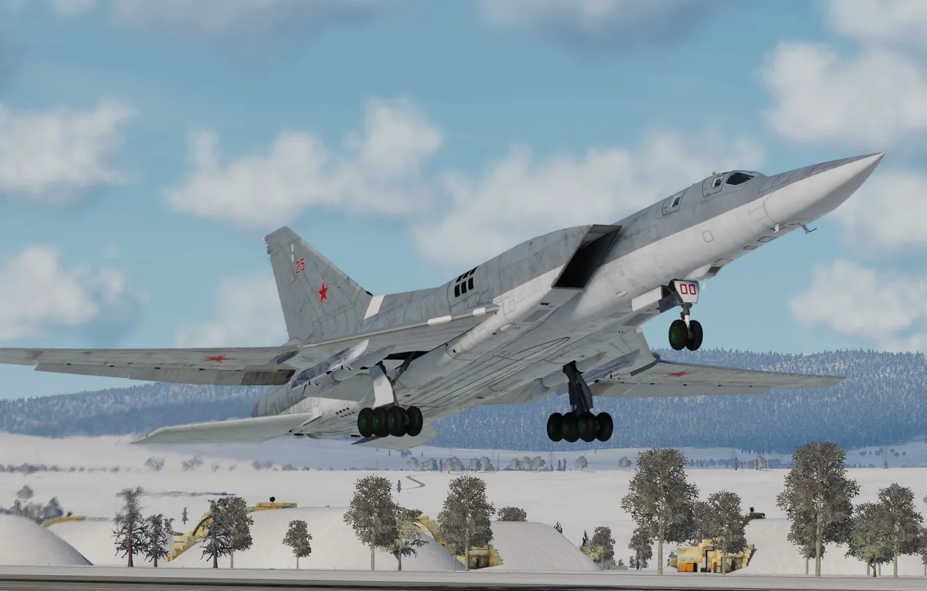Wallpaper Tupolev, Tu-22M3, Strategic bomber, On takeoff images for ...
