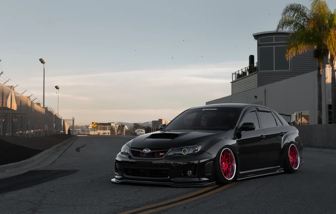 Wallpaper Subaru, Impreza, WRX, Red, STI, Black, Wheels, Track images ...