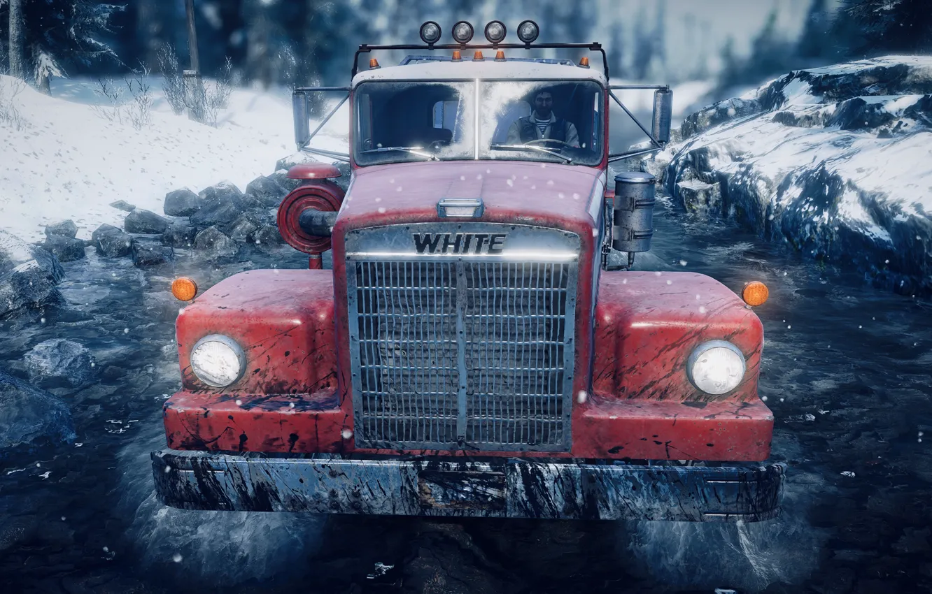 Wallpaper lights, HDR, Alaska, game, river, trees, stone, water for ...