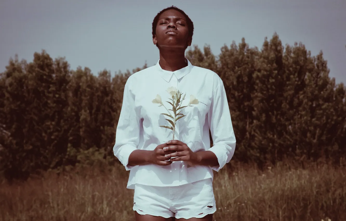 Wallpaper girl, young, flowers, Lady, sunny for mobile and desktop ...