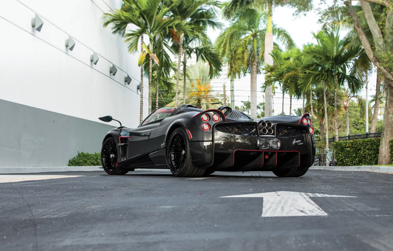 Wallpaper Pagani, To huayr, rear view, Pagani Huayra Roadster for ...