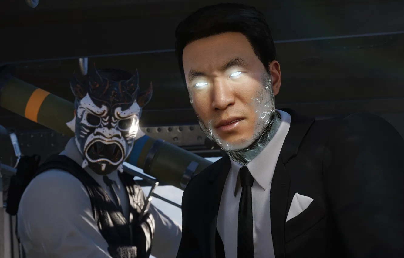 Wallpaper weapons, the game, mask, costume, tie, villain, game, weapon ...