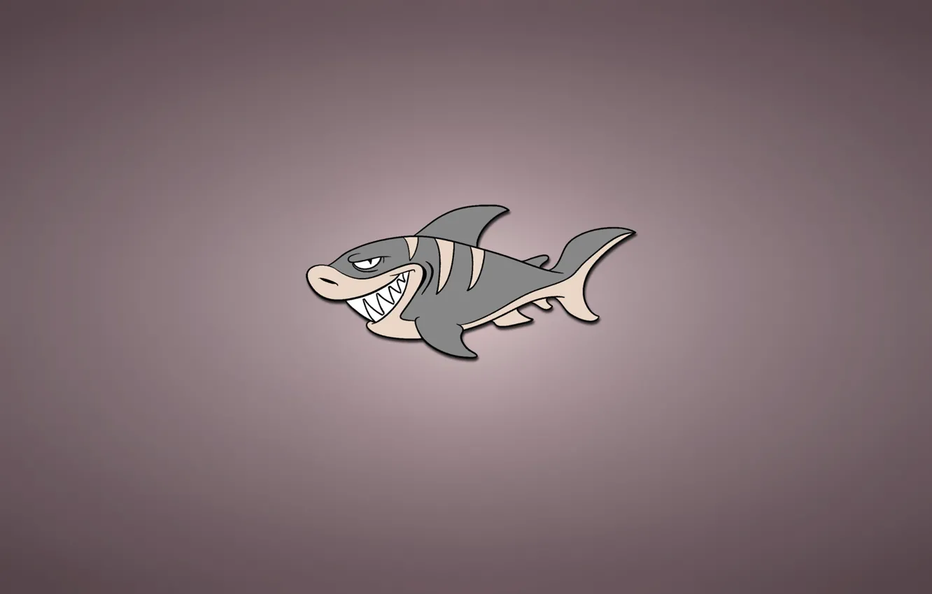 Wallpaper minimalism, fish, shark, light background, shark, fish for ...