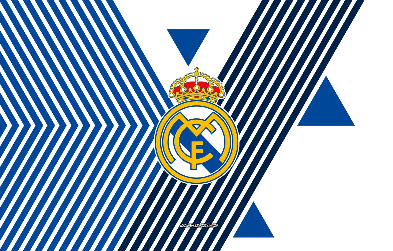 Wallpaper Logo, Real Madrid, La Liga, Emblem, Real Madrid CF, Badge ...