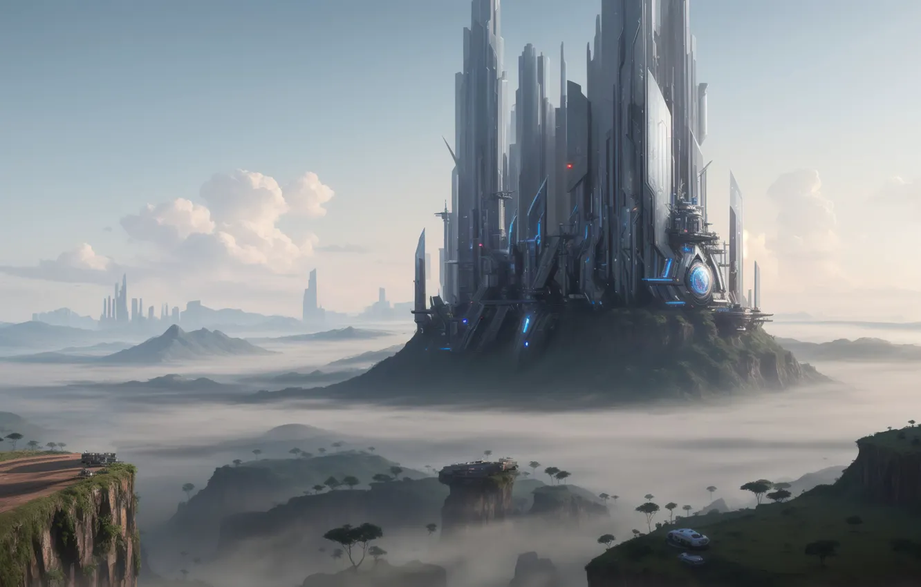 Wallpaper future, art, day, fantastic, digital art, complex, Futuristic ...