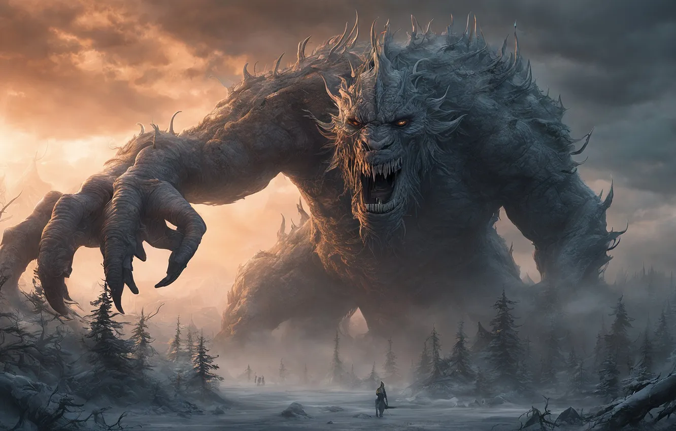 Wallpaper monster, giant, Orc for mobile and desktop, section ии арт ...