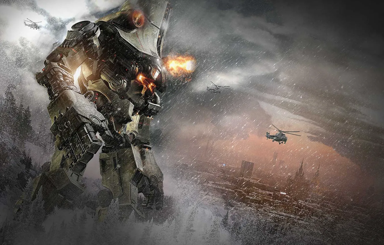 Wallpaper Pacific Rim, Pacific rim, Black Alpha, Russian robot, Cherno ...