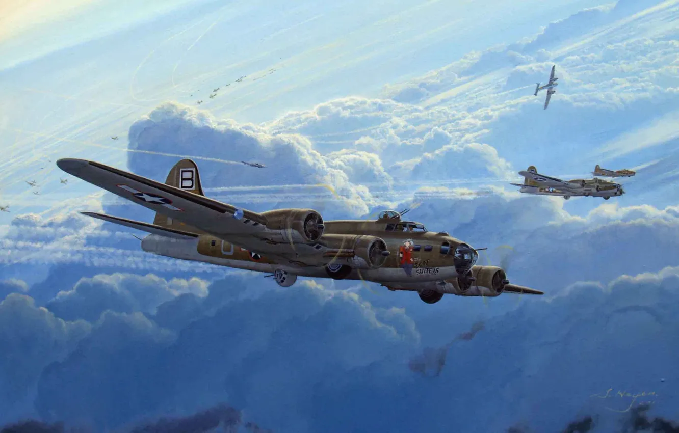 Wallpaper B-17, Aviation, Steve Heyen for mobile and desktop, section ...