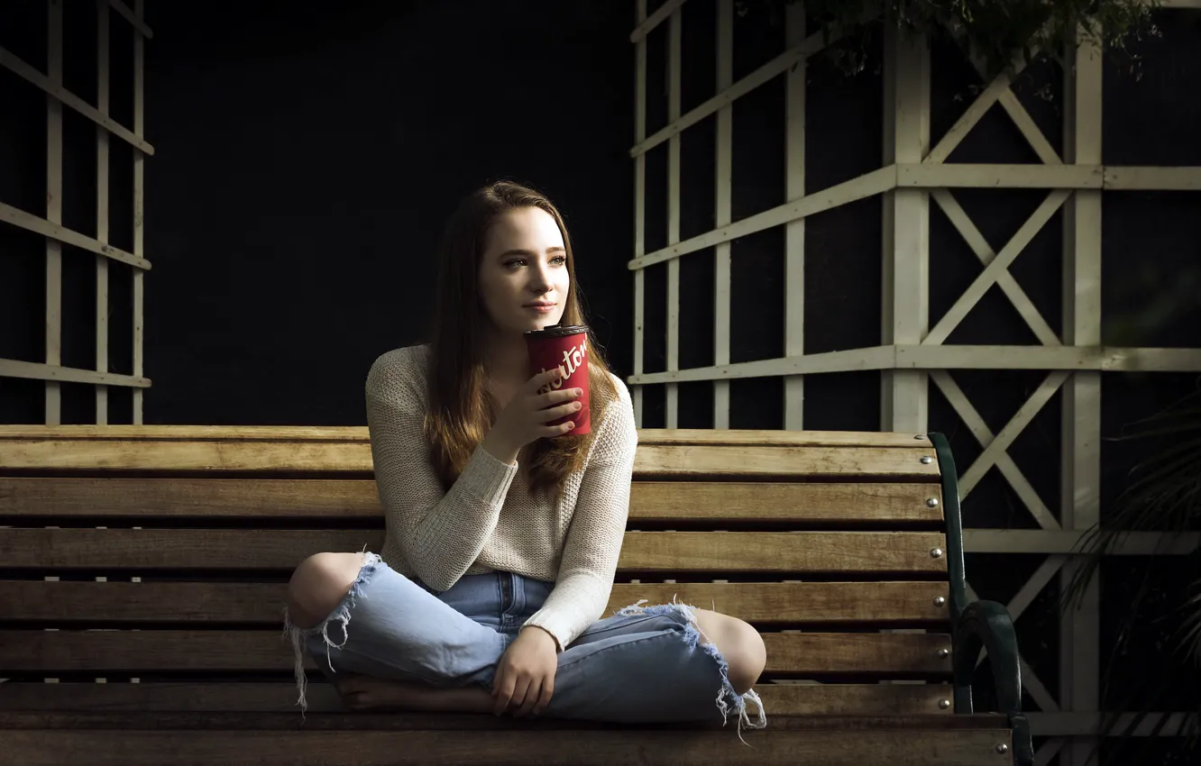 Wallpaper girl, pose, background for mobile and desktop, section ...