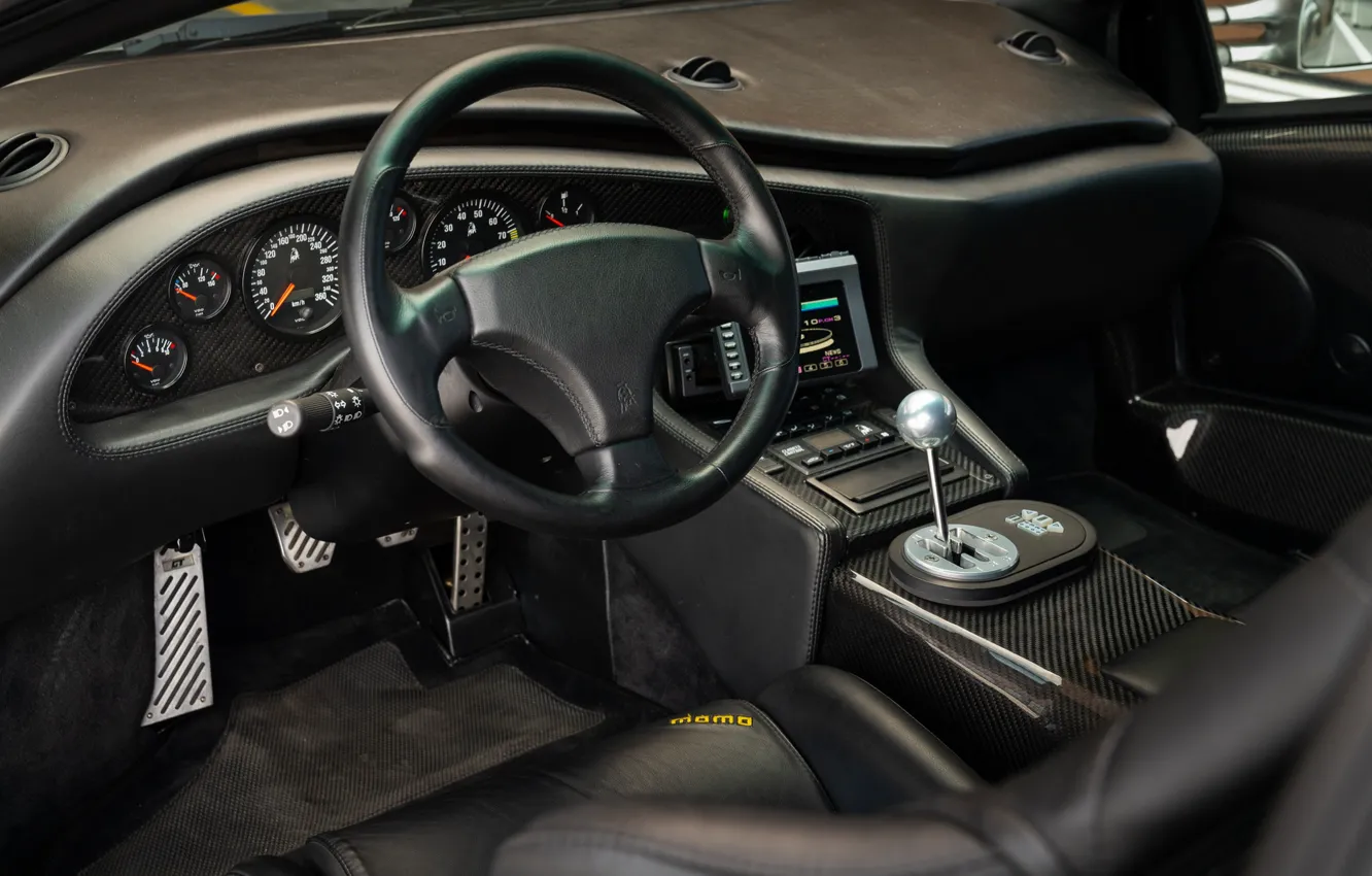 Wallpaper Lamborghini, Diablo, car interior, The Lamborghini Diablo GT ...