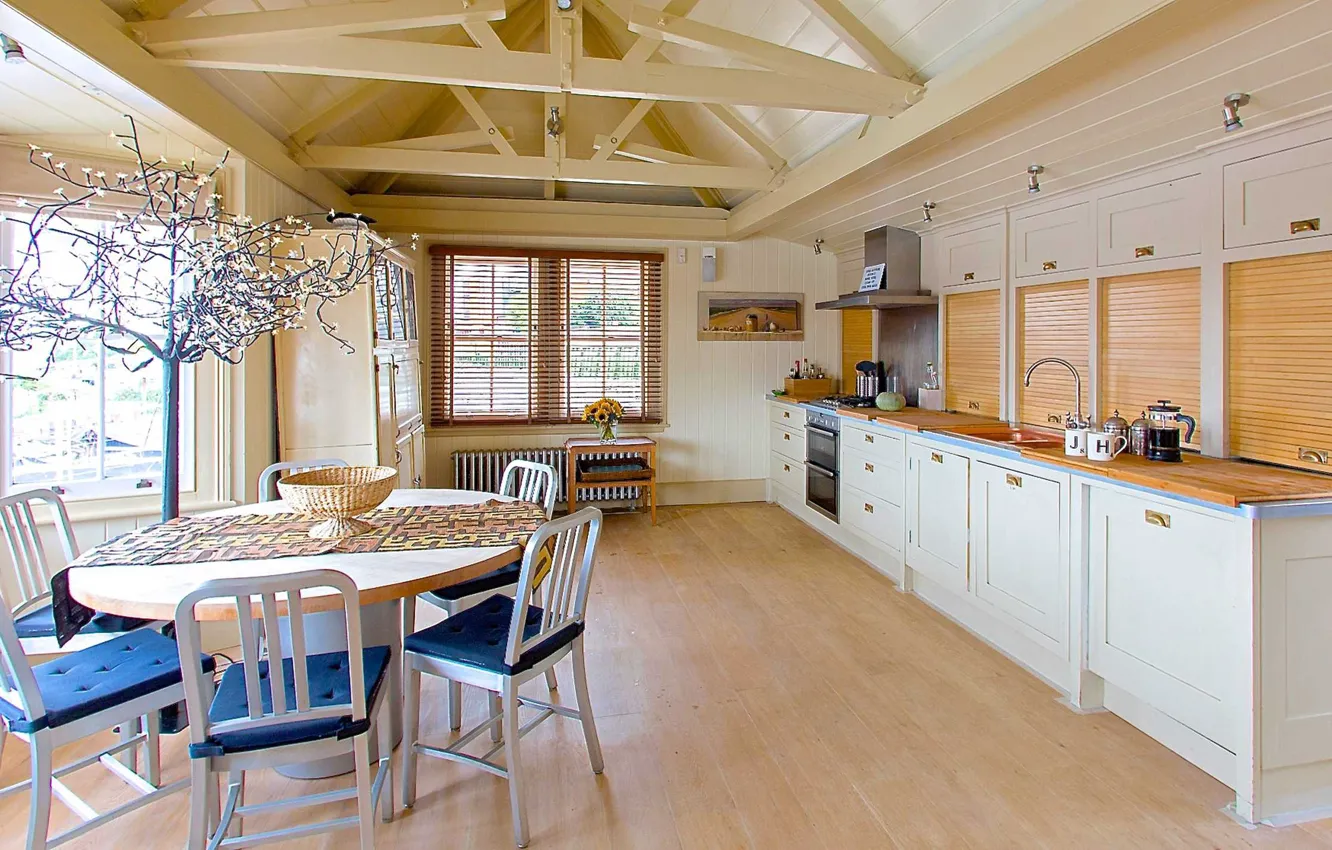 Wallpaper design, style, London, interior, kitchen, UK, United Kingdom ...