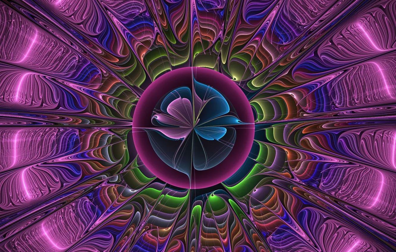 Wallpaper rays, pattern, paint, fractal for mobile and desktop, section ...
