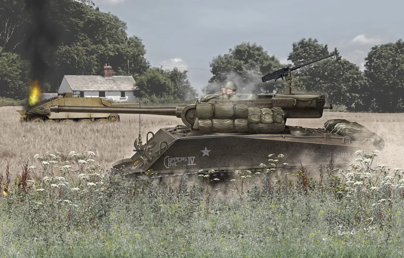 Wallpaper USA, SAU, Tank fighter, Armor, M36 for mobile and desktop ...