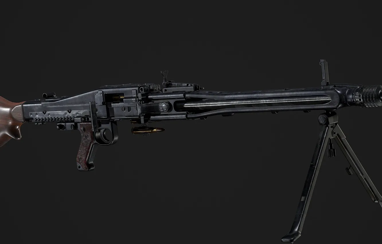 Wallpaper MG-42, Machine gun, A single machine gun for mobile and ...