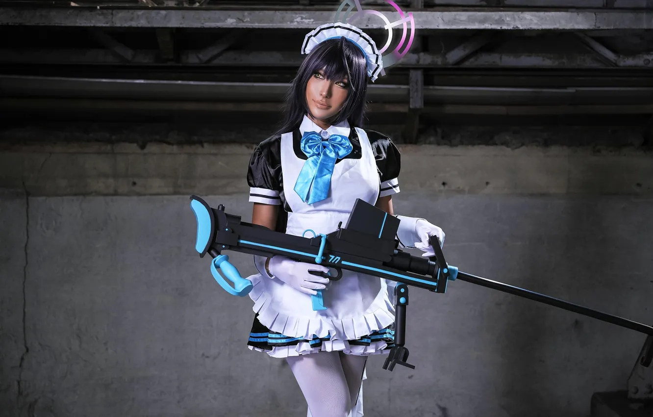 Wallpaper weapons, costume, image, rifle, the maid, cosplay ...
