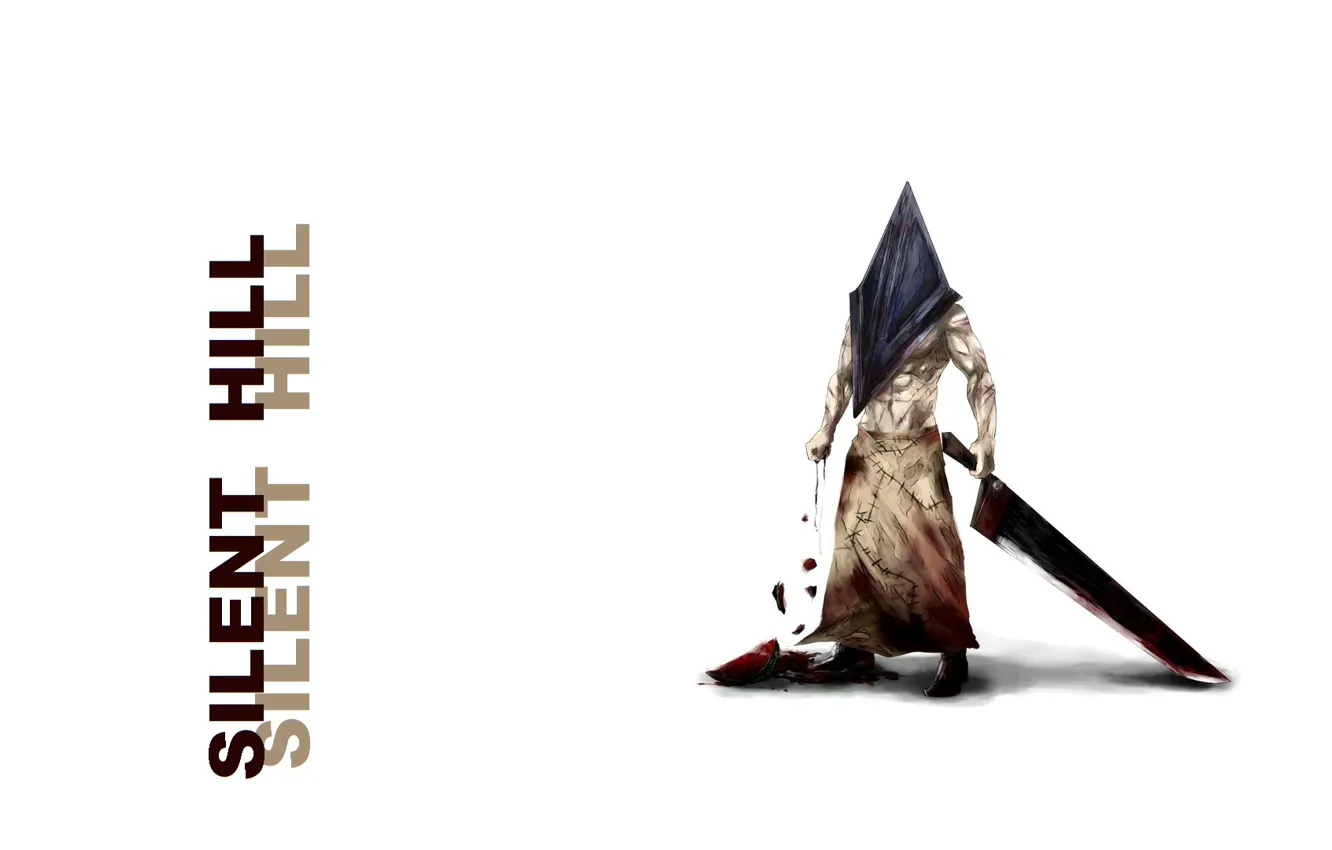 Wallpaper horror, maniac, blood, cleaver, Silent Hill, scars, rags ...