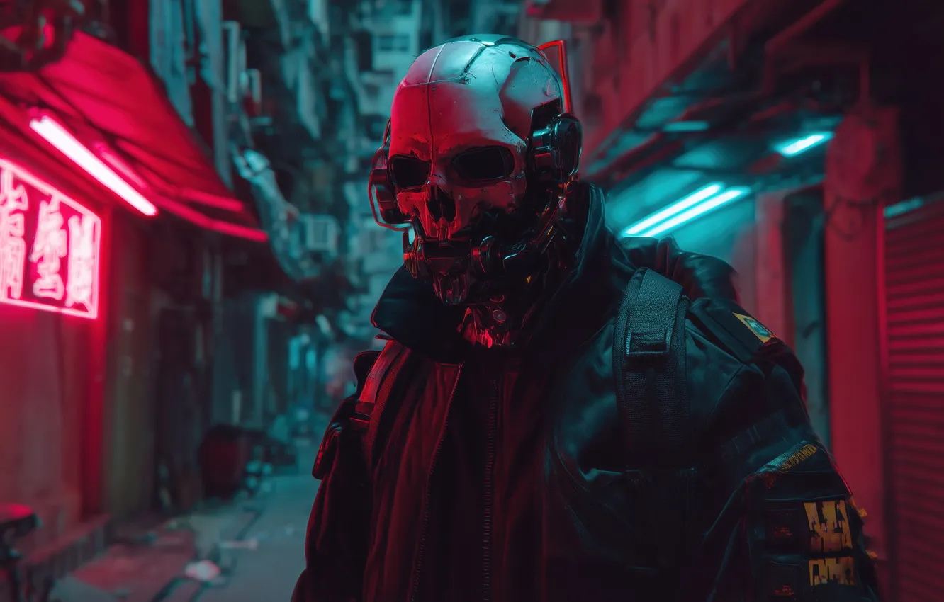 Wallpaper city, sake, science fiction, Neon, cyborg, Cyberpunk ...