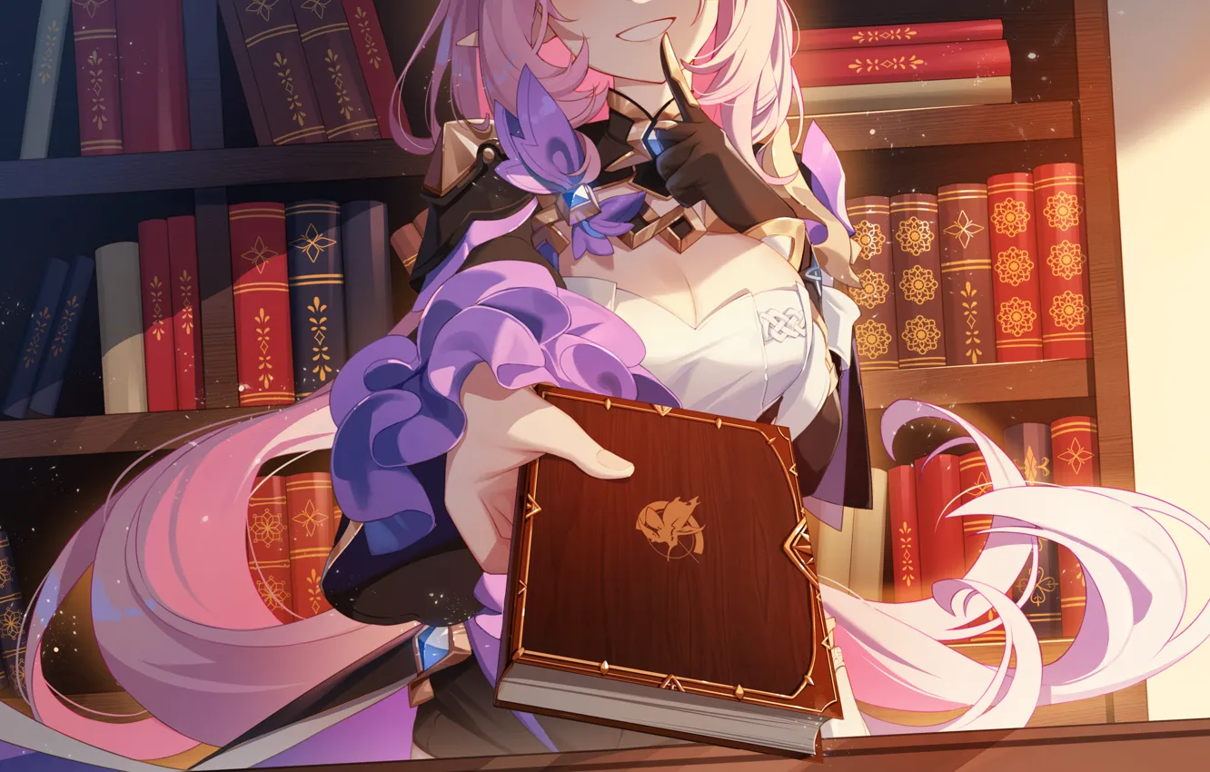 Wallpaper Girl Book Honkai Impact 3rd Elysia For Mobile And Desktop