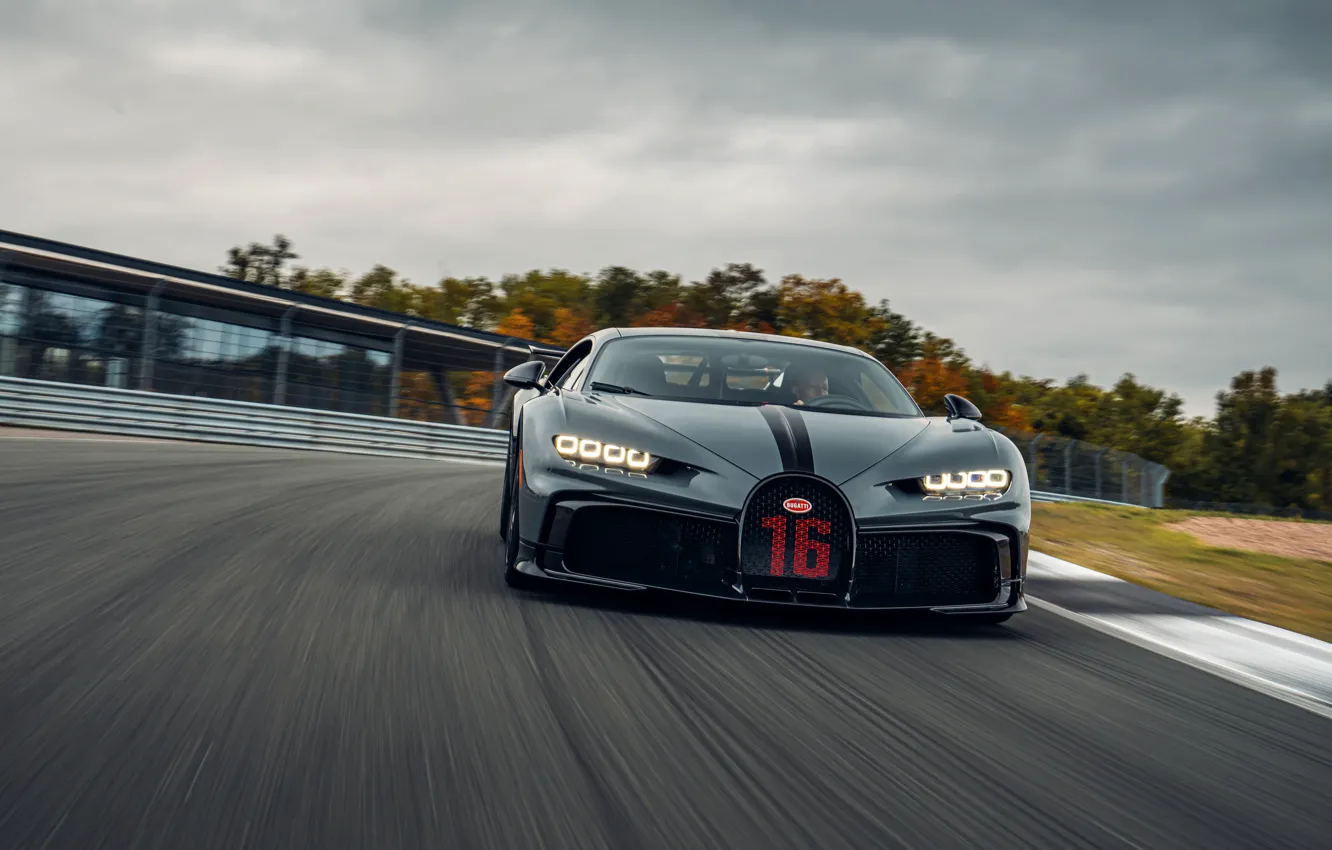 Wallpaper overcast, Bugatti, track, Chiron, 2020, Chiron Pur Sport ...