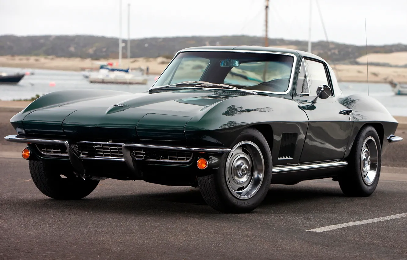 Wallpaper Corvette, Chevrolet, green for mobile and desktop, section ...