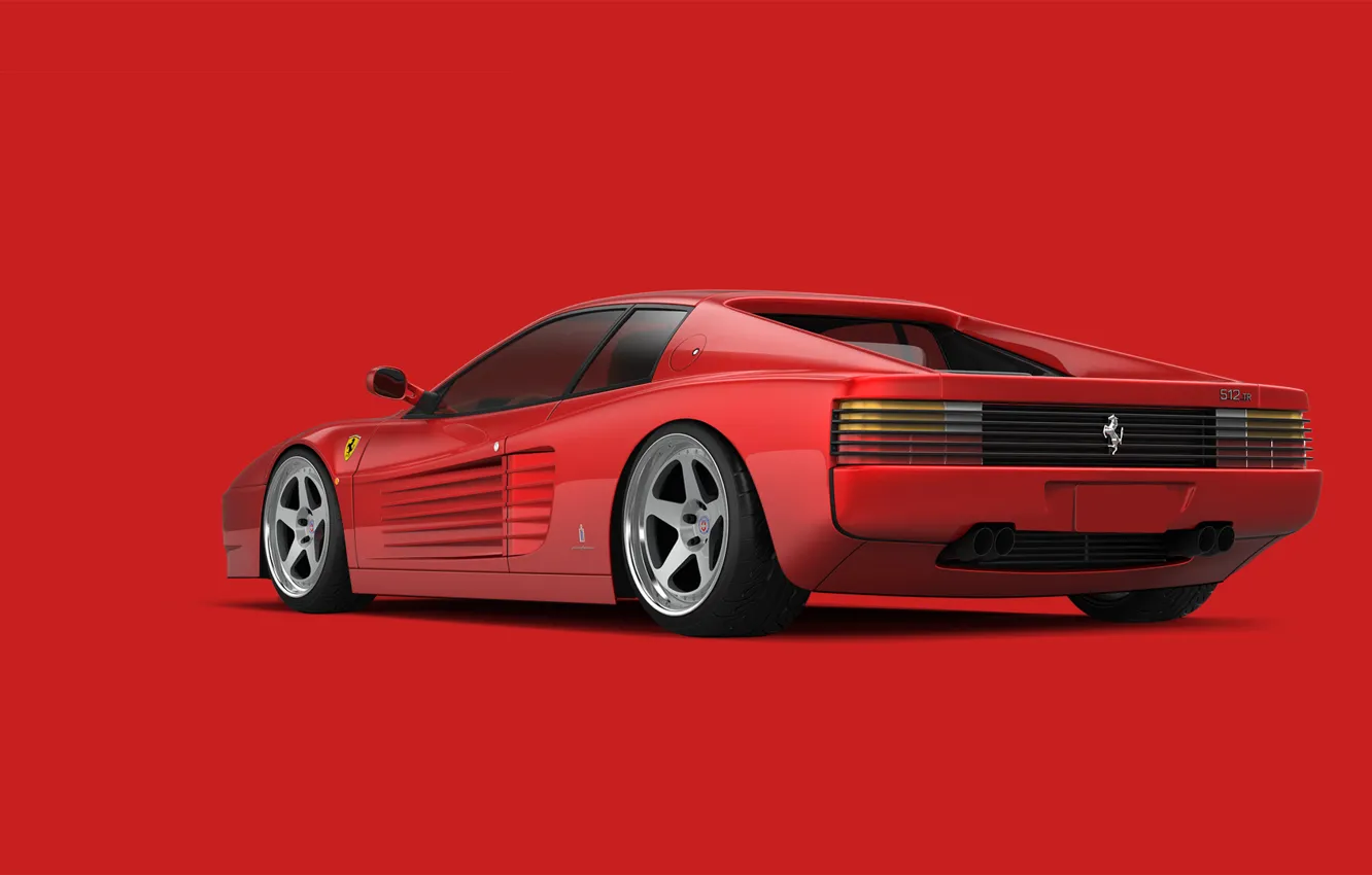 Wallpaper red, supercar, ferrari, testarossa, 512 tr for mobile and ...