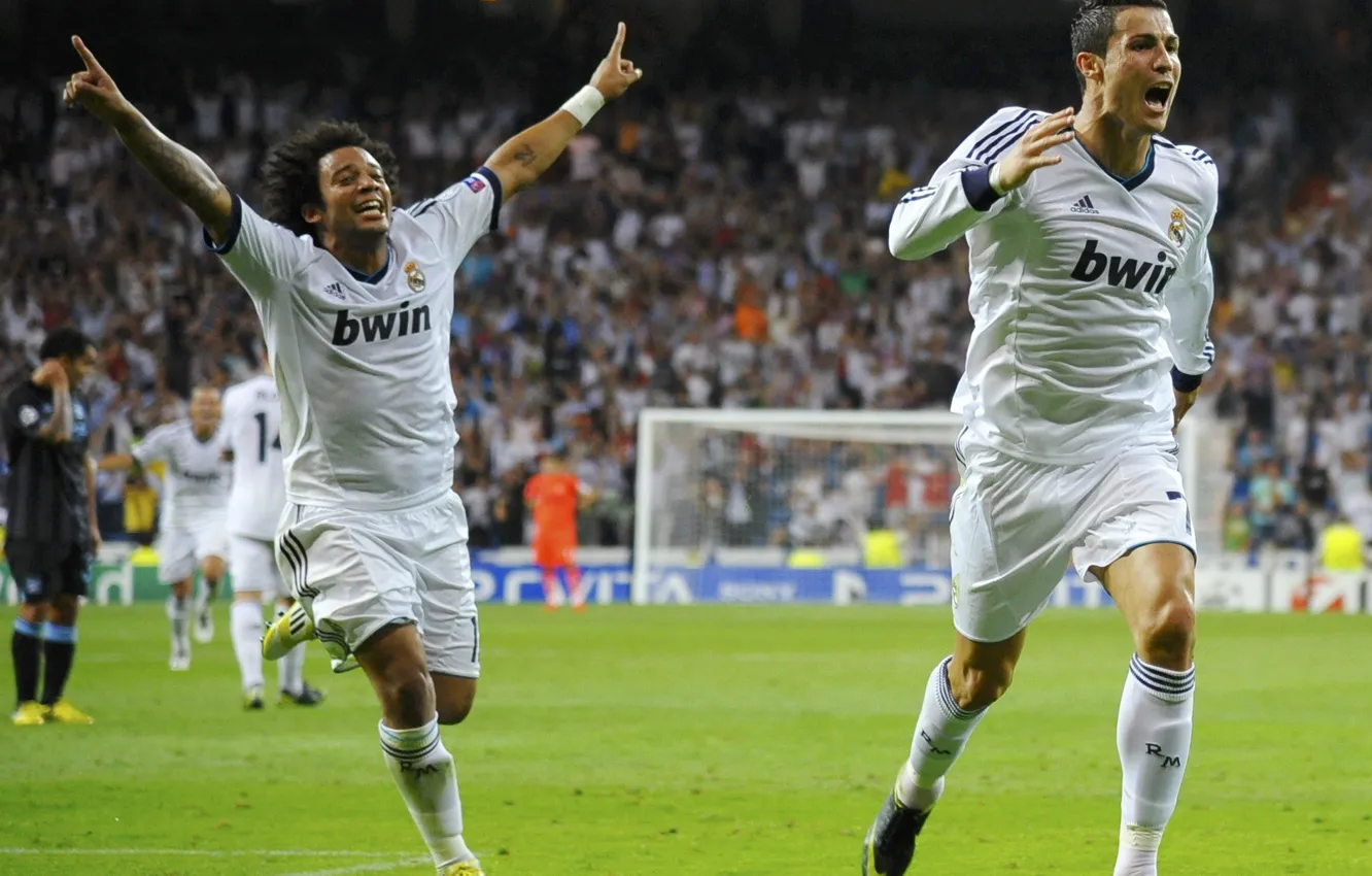 Wallpaper 2012, CR7, Real Madrid, Real Madrid, Marcelo, C.Ronaldo, Marcelo, CriRo for mobile and ...