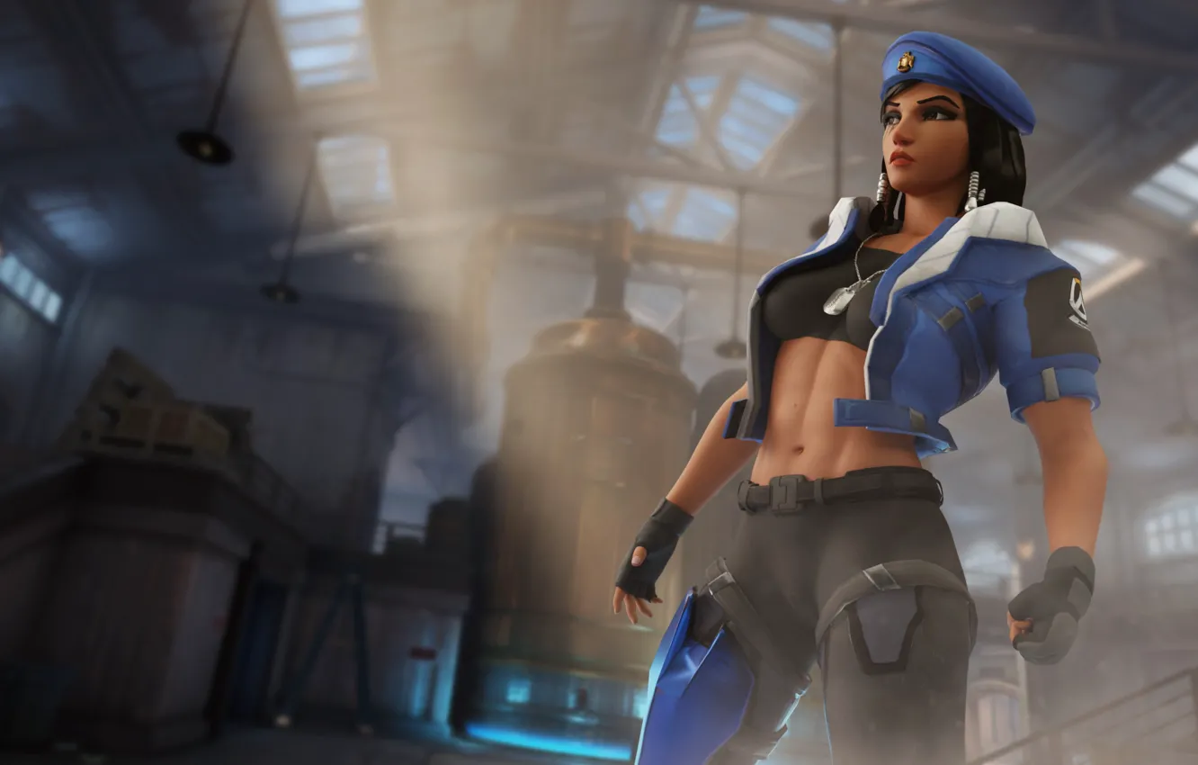 Wallpaper girl, beauty, takes, Overwatch, Pharah, Fareeha Amari for ...