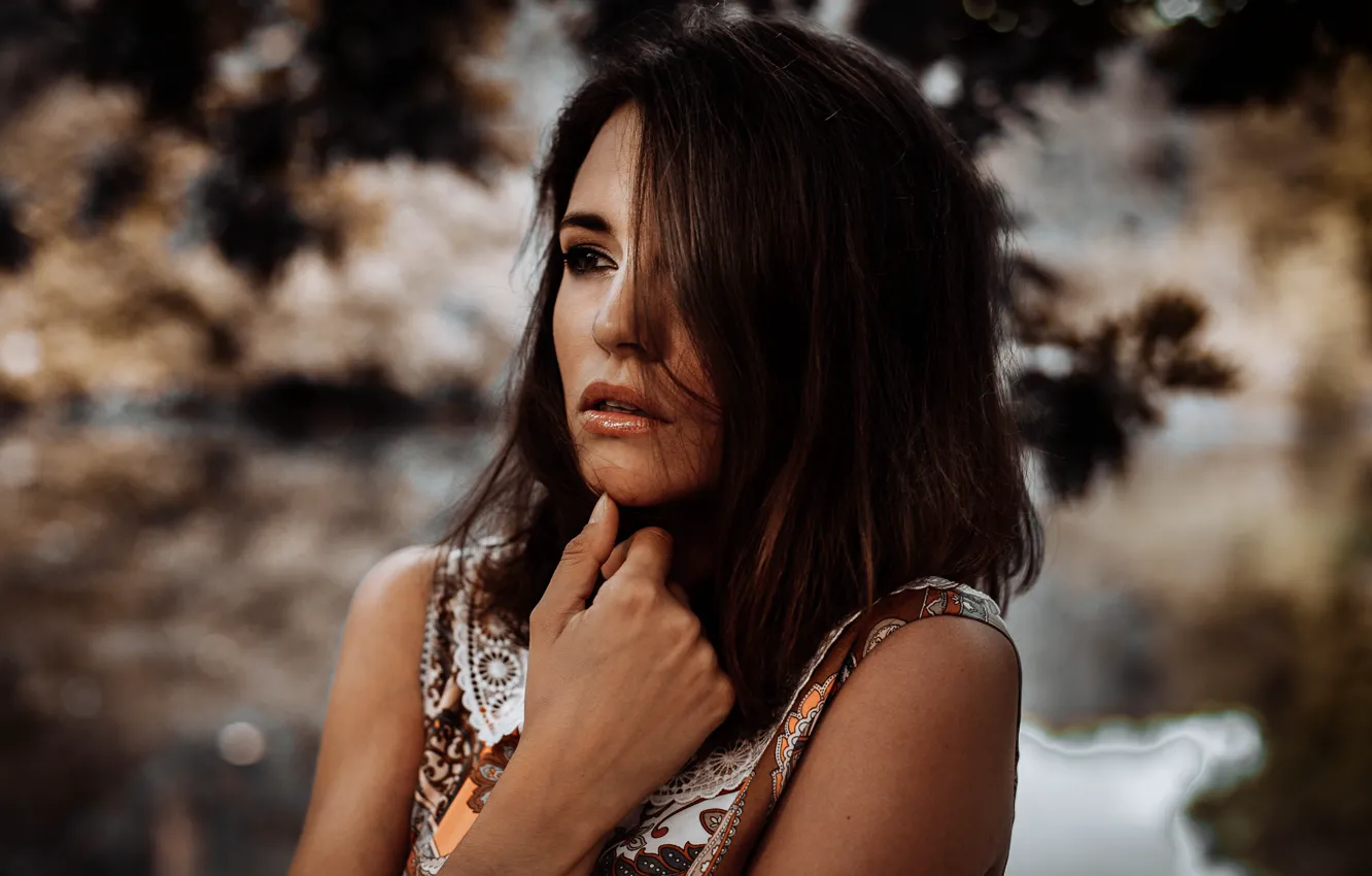 Wallpaper face, background, model, hair, lips, cutie for mobile and ...