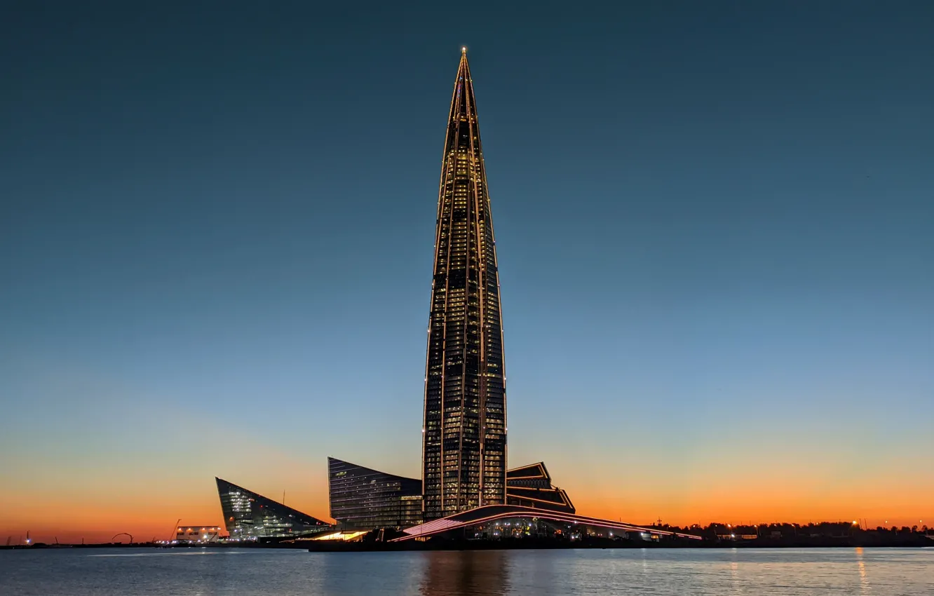 Wallpaper skyscrapers, skyscraper, Saint Petersburg, Lakhta center, Saint Petersburg, Lakhta ...