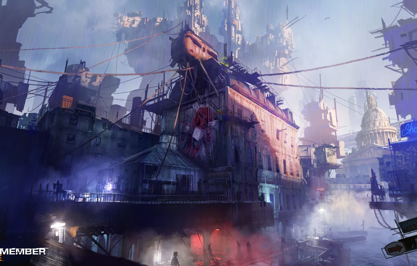 Wallpaper game, art, cyberpunk, art, cyberpunk, capcom, remember me ...