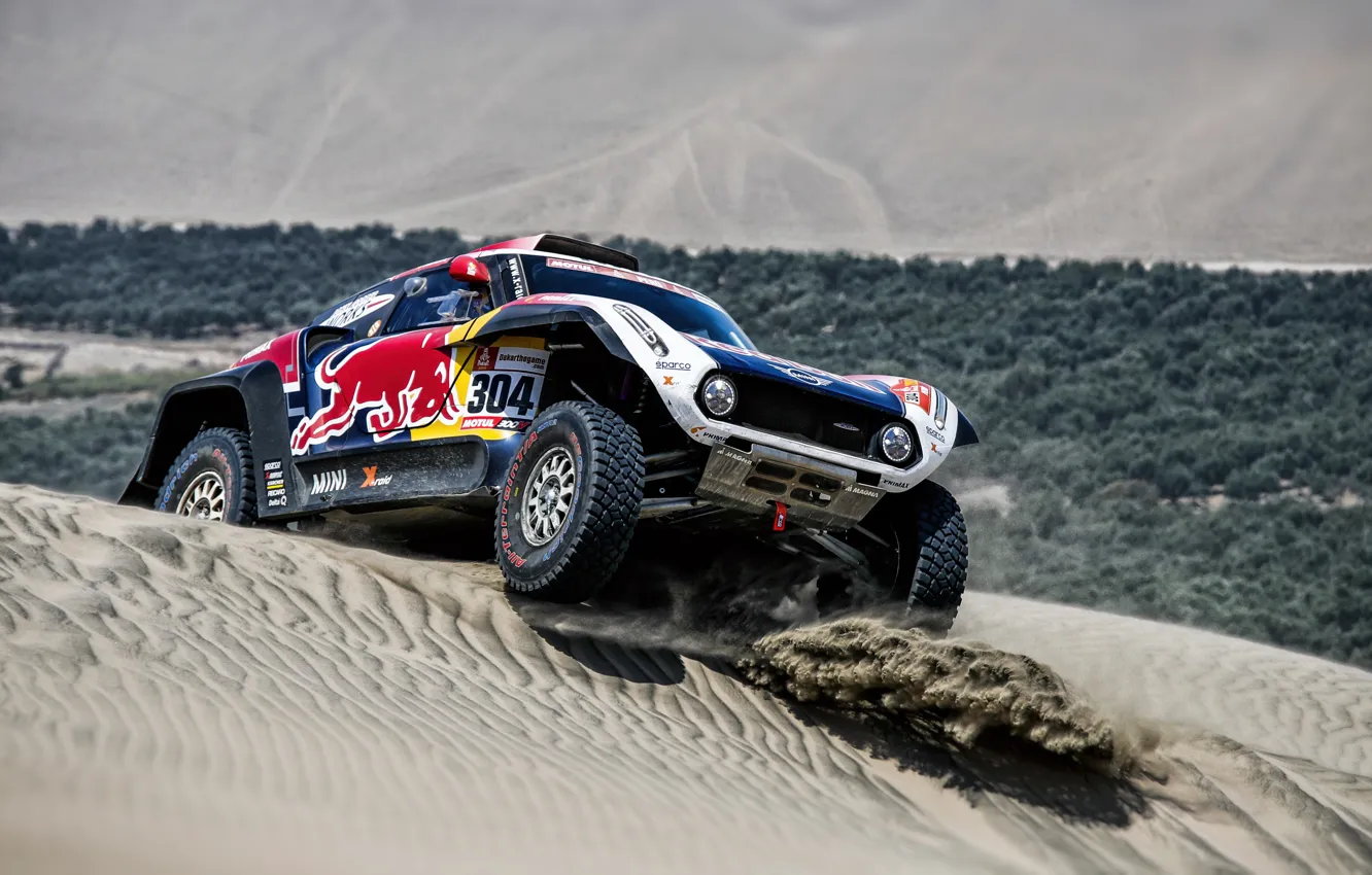 Wallpaper sand, machine, desert, Mini, dunes, Mini Cooper, car, Rally ...