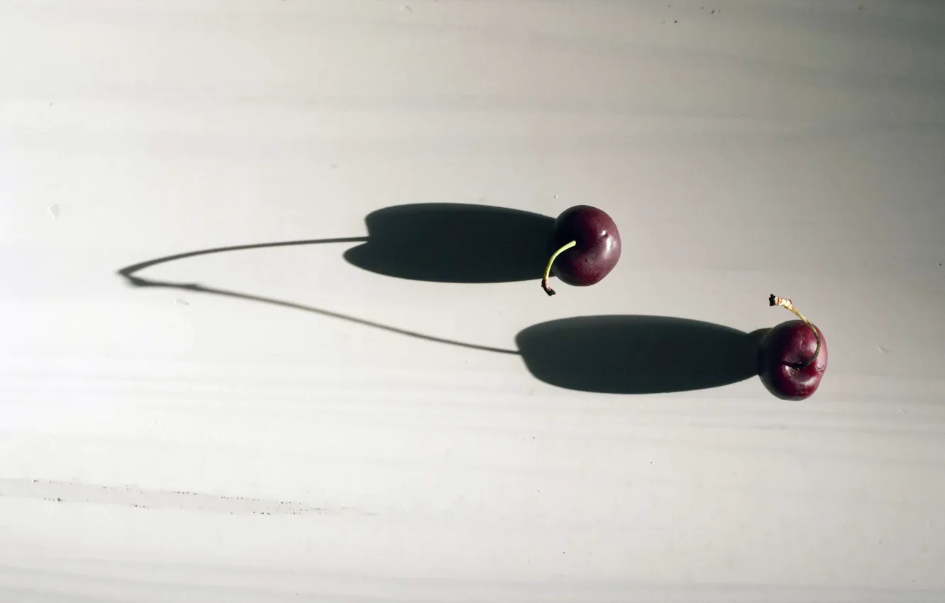 Wallpaper cherry, shadows, an illusion for mobile and desktop, section ...