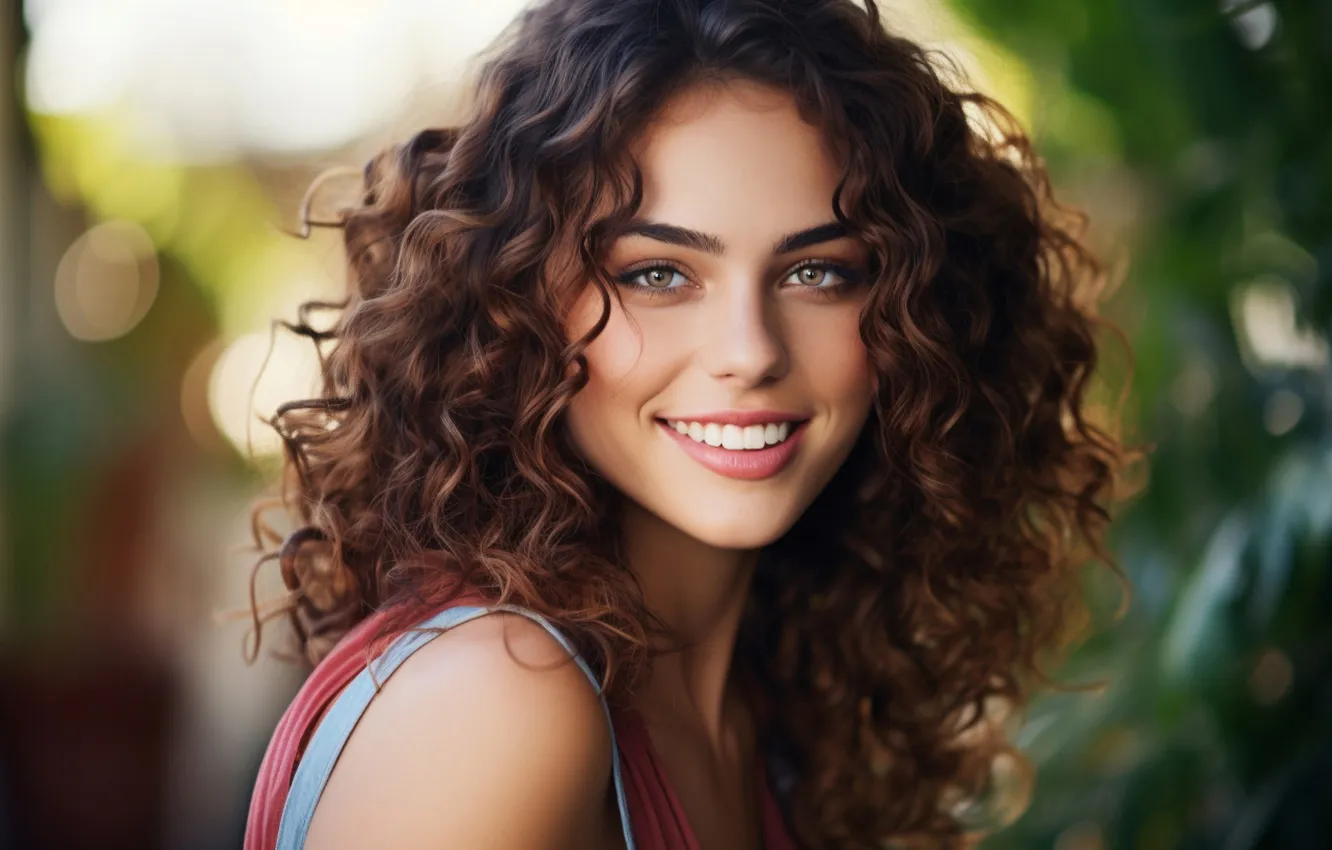 Wallpaper summer, look, girl, nature, face, pose, smile, portrait for ...
