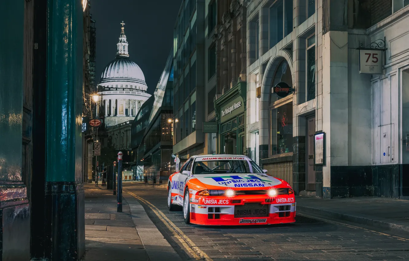 Wallpaper car, Nissan, R32, Skyline, headlights, Nissan Skyline GT-R ...