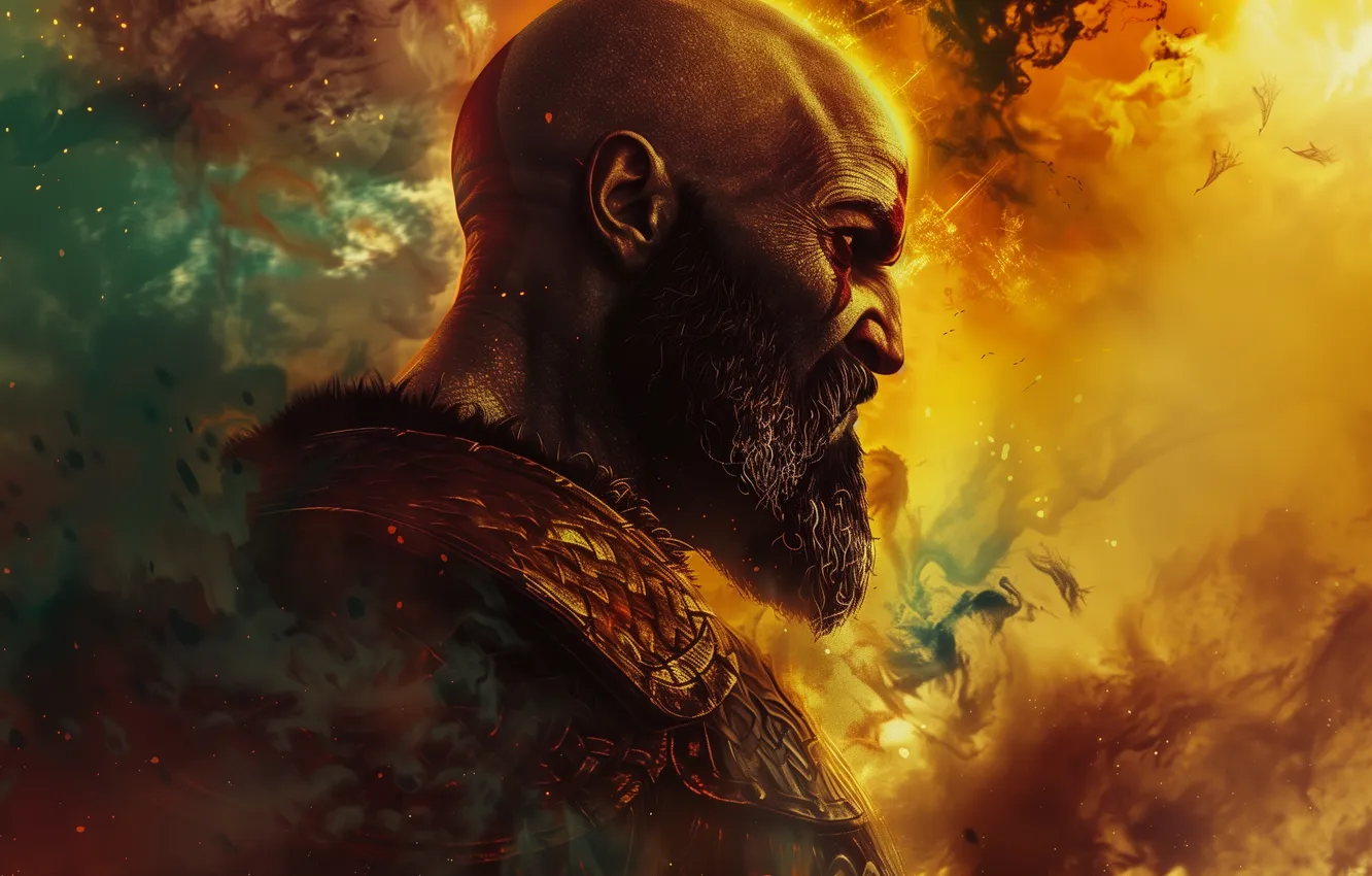 Wallpaper god of war, weapon, kratos, sony, snow, man, blade, cool for ...