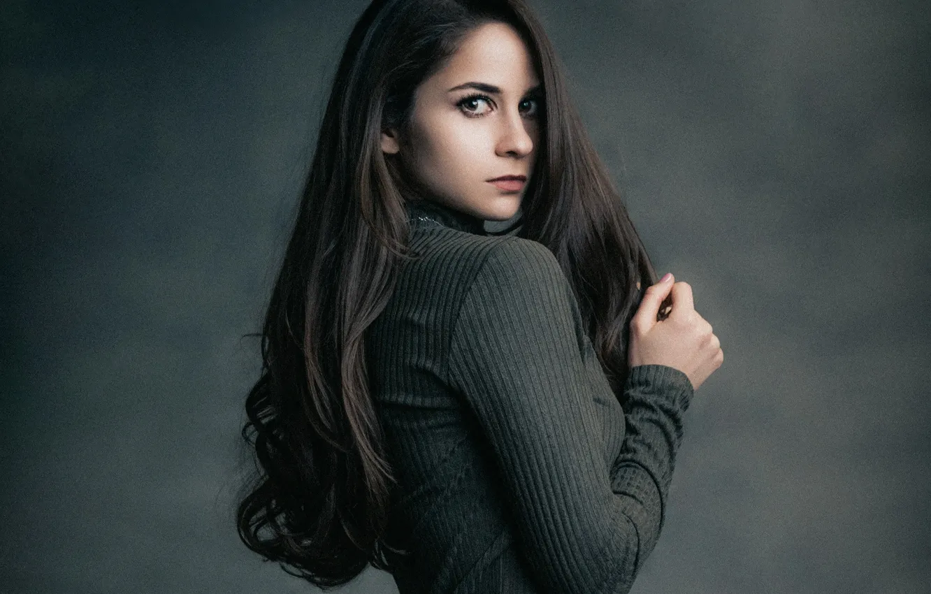 Wallpaper look, girl, model, brunette, Dmitry Alexandrov for mobile and ...