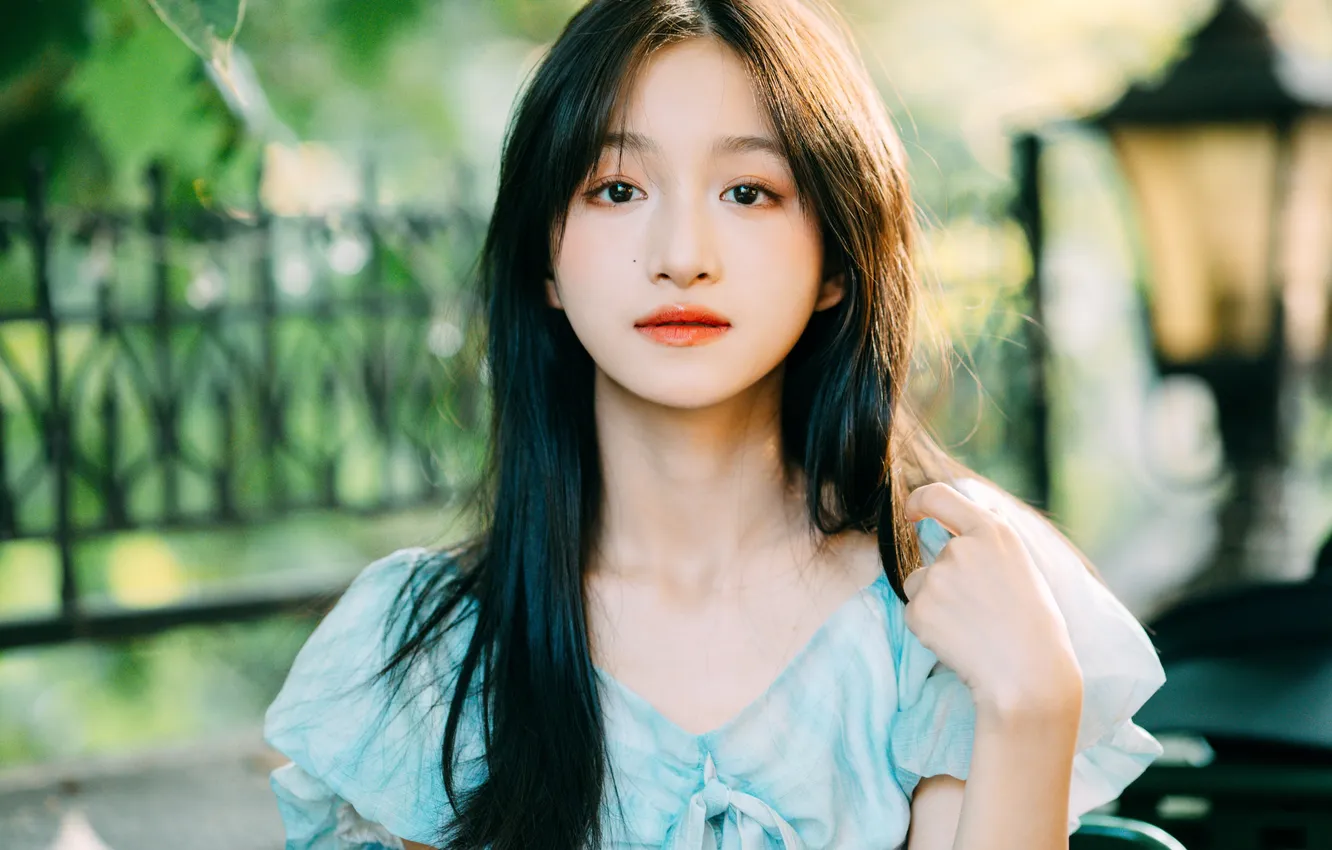 Wallpaper woman, smile, beautiful, model, pretty, asian, cute, sitting ...